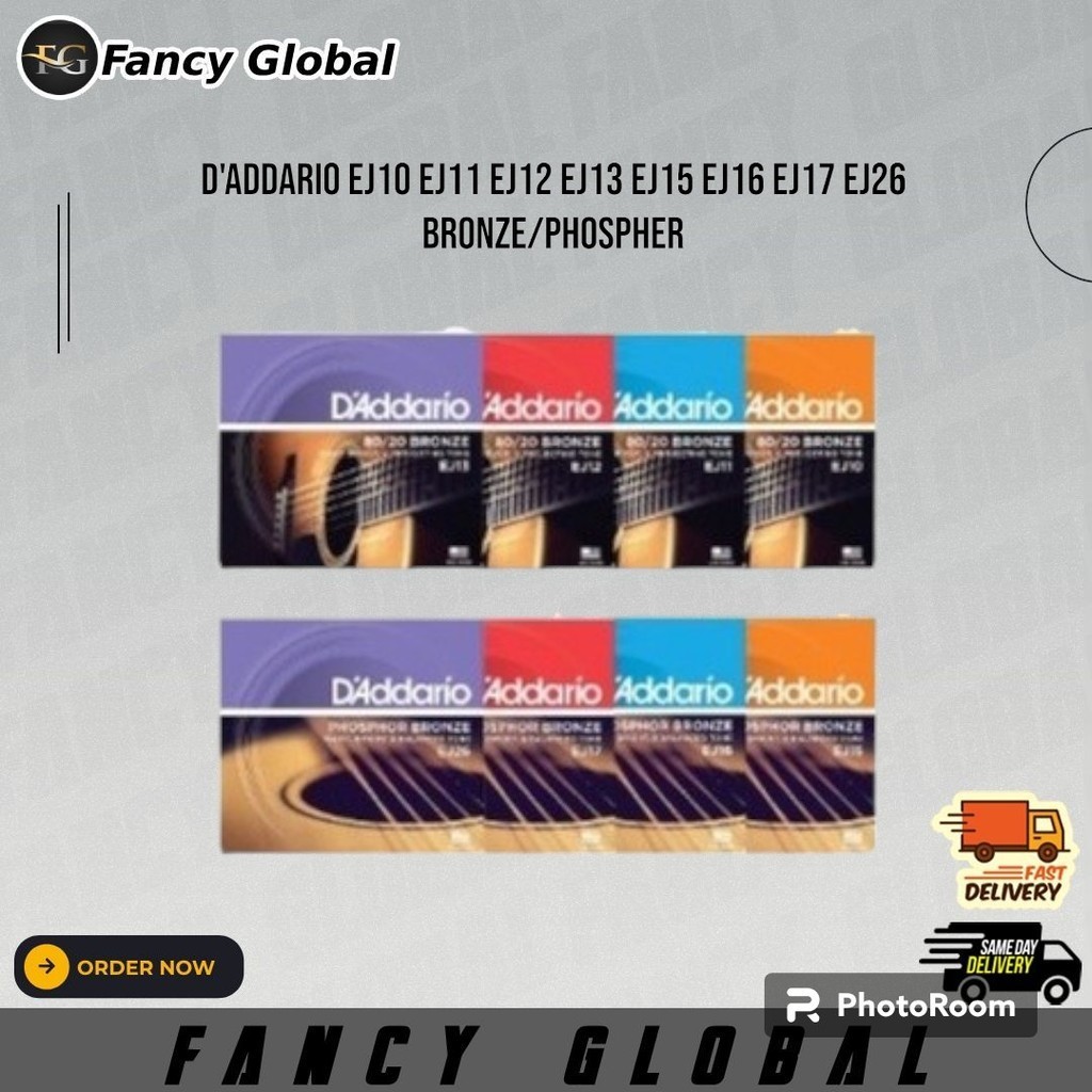 D'addario EJ10 EJ11 EJ12 EJ13 EJ15 EJ16 EJ17 EJ26 Bronze/Phospher ...