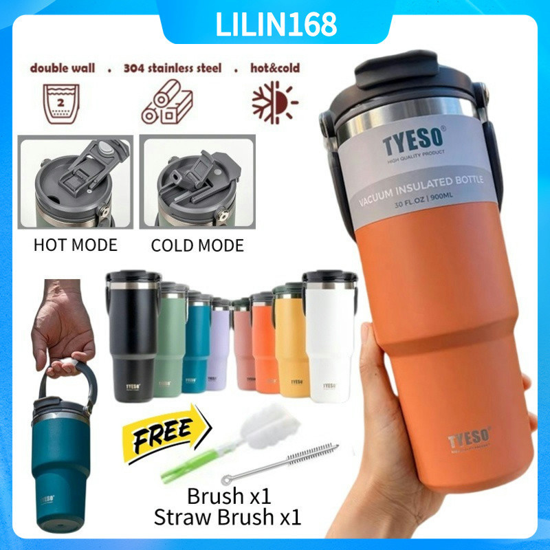 Tyeso Tumbler With Handle 600/750/900/1050/1200ml 304 Stainless Steel ...