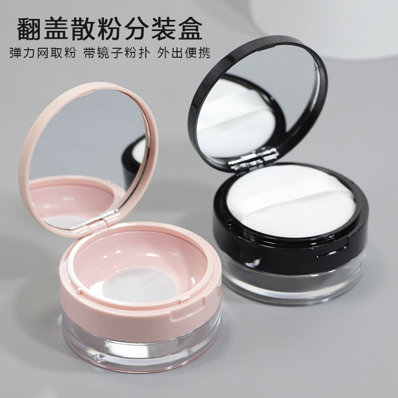 Rcma Pepper Flip-top Loose Powder Packaging Box Portable Mirror Powder ...