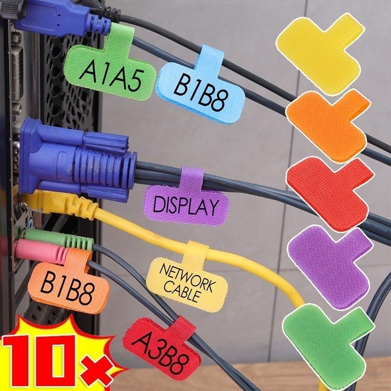 240Pcs Cable Labels Tags - Colorful Cord Label Stickers - Waterproof ...