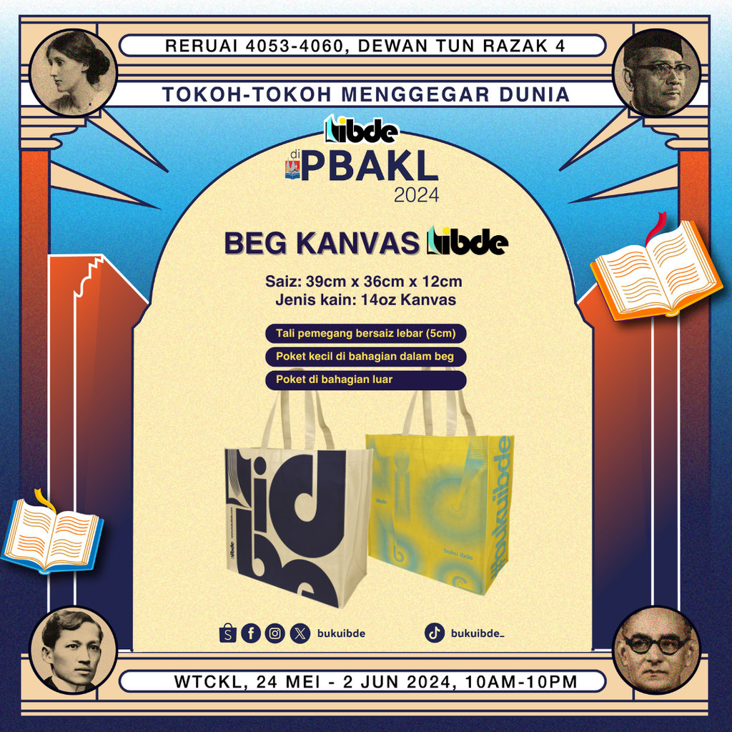 Beg Kanvas IBDE (Biru Membiru & Kuning Cerlang) | Shopee Malaysia