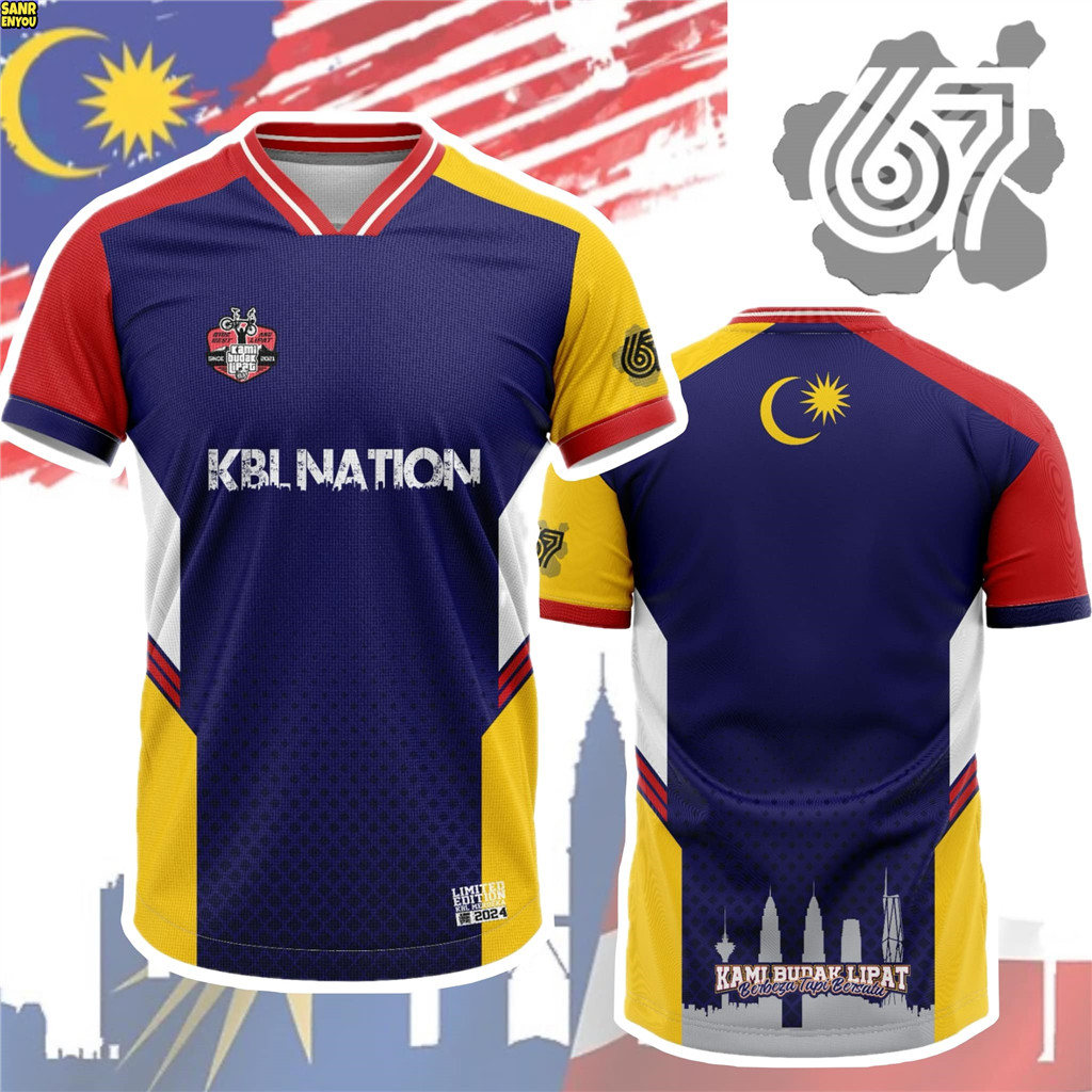 【SAN REN YOU】2024 NEW DESIGN Merdeka 67 Tahun 2024 Sublimation Tshirt ...