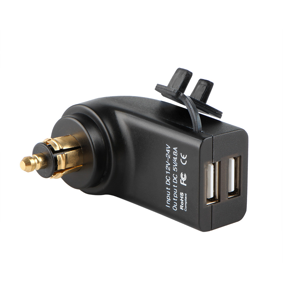 QC3.0 Dual USB Charger 12V Power Adapter Hella DIN Socket For BMW ...