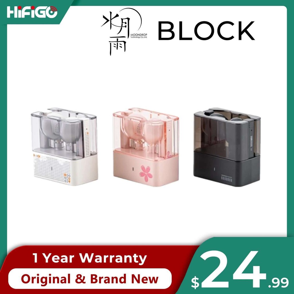 MOONDROP Block Flathead TWS Earbuds 13mm Bass-Enhanced Dynamic Driver ...