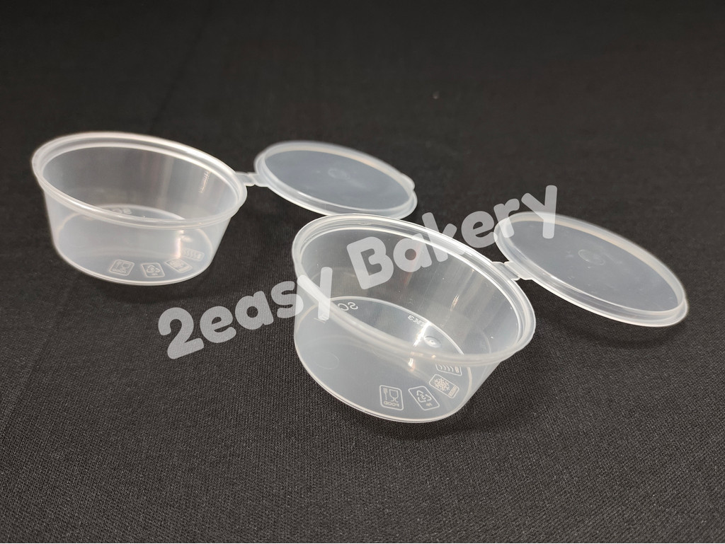 TCC035 35ml Round Container Hinged Lid (50pcs±) / 35 ml Disposable ...