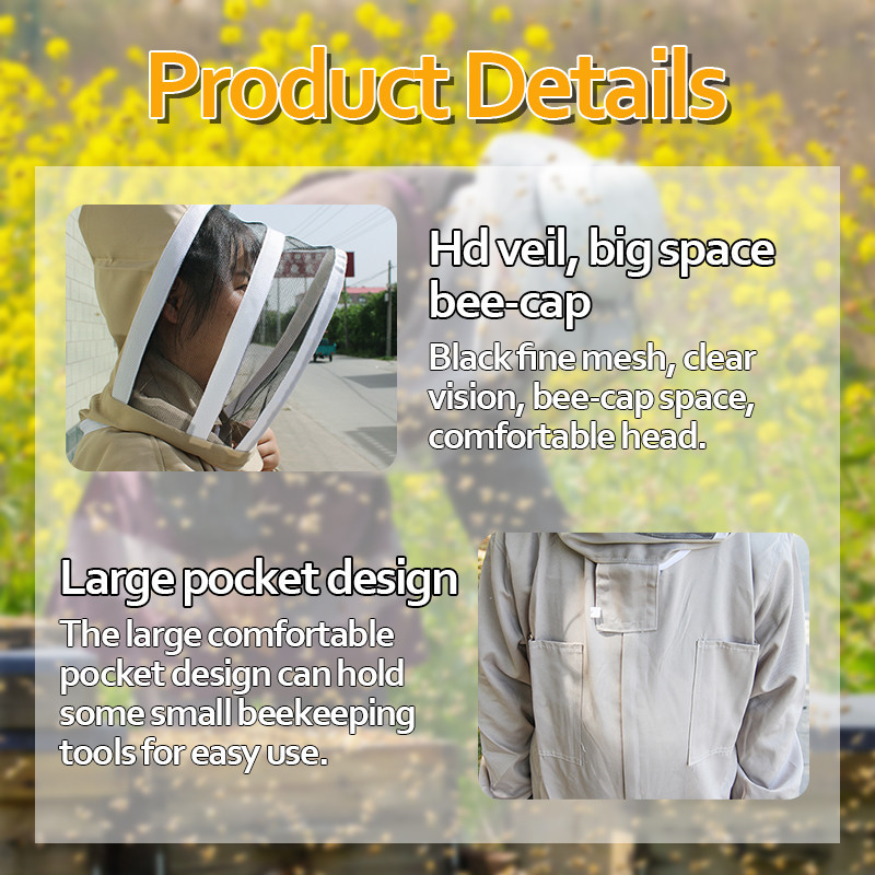 Anti Bee Suit Full Body Beekeeping Clothing Baju Bee Bee Protection ...