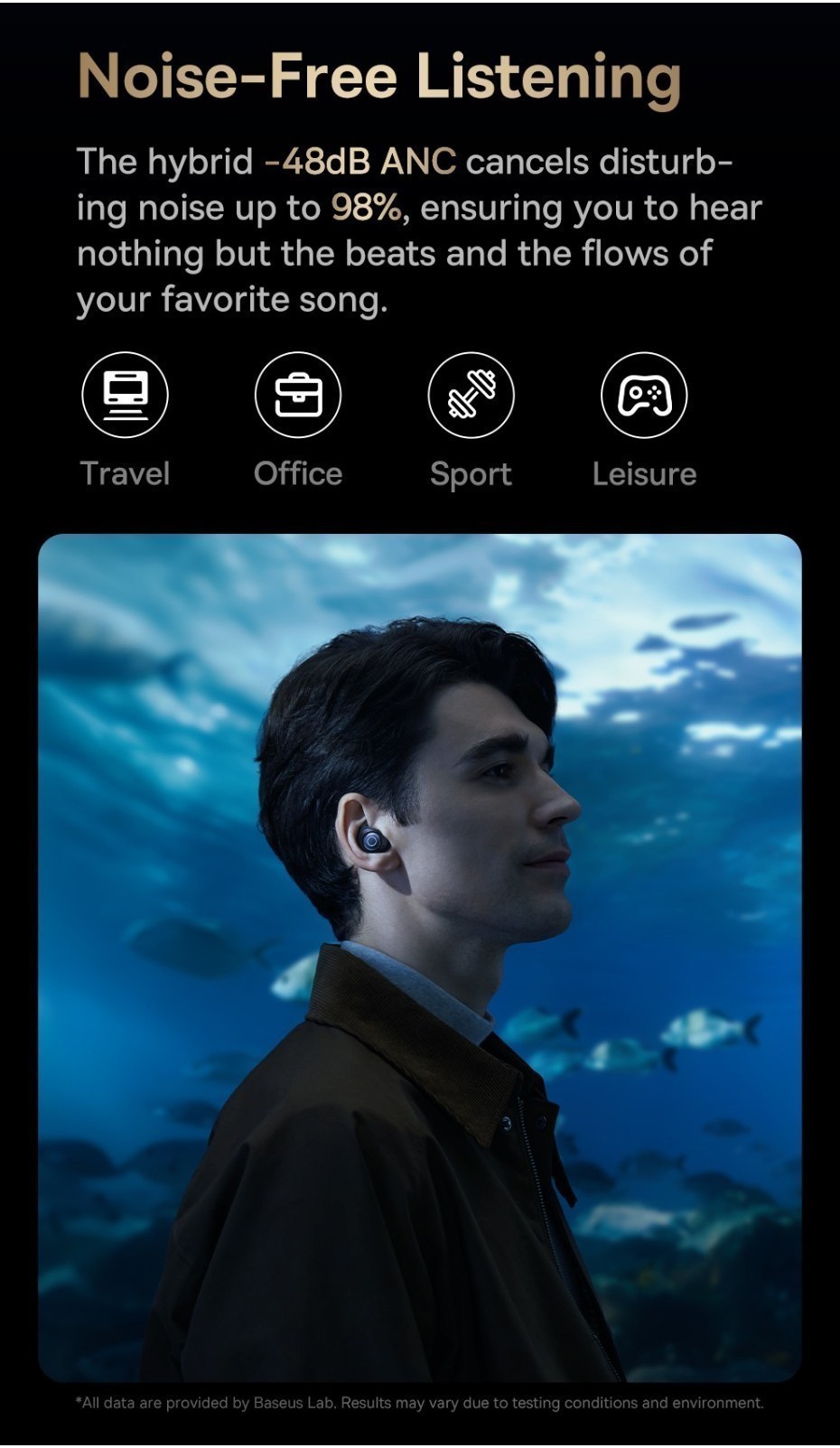 Baseus Bowie MA20/MA20 pro ANC Wireless Earphone V5.3 -48dB Noise ...