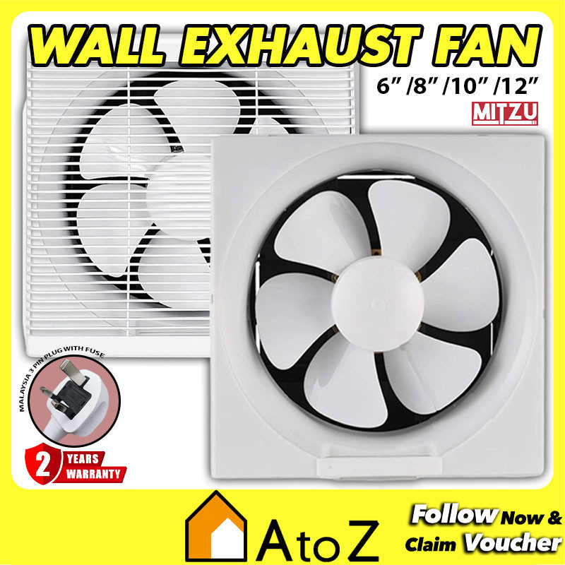 Mitzu Exhaust Fan 2 Type Super Powerful Turbo Air Suction Easy ...