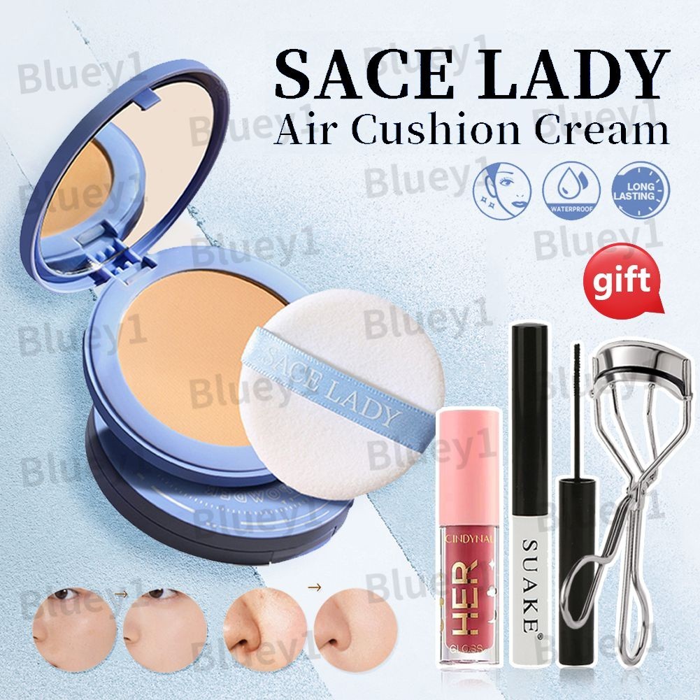 Sace Lady Matte Powder Cake Waterproof Control Oil Natural Makeup Set ...