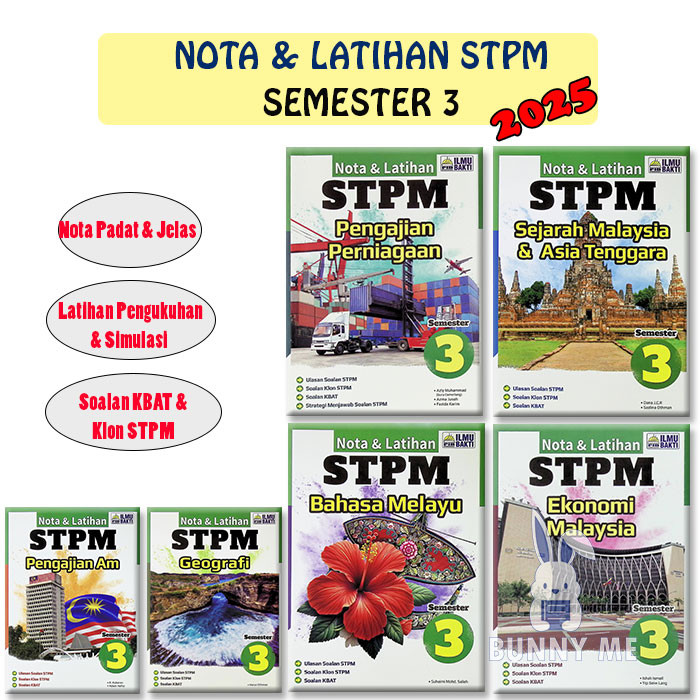 [BUNNY] 2025 Penerbit Ilmu Bakti: Nota dan Latihan STPM Semester 3 | Shopee Malaysia