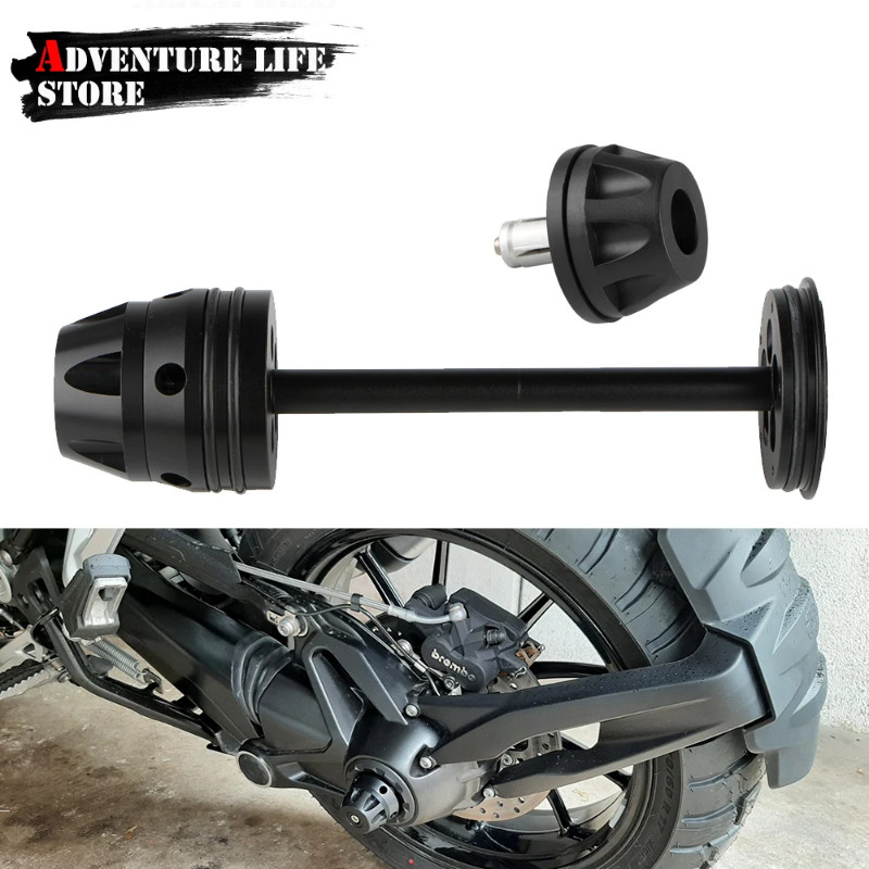 Motorcycle Rear Refit Wheel Fork Axle Sliders Cap Pad Crash Protector ...