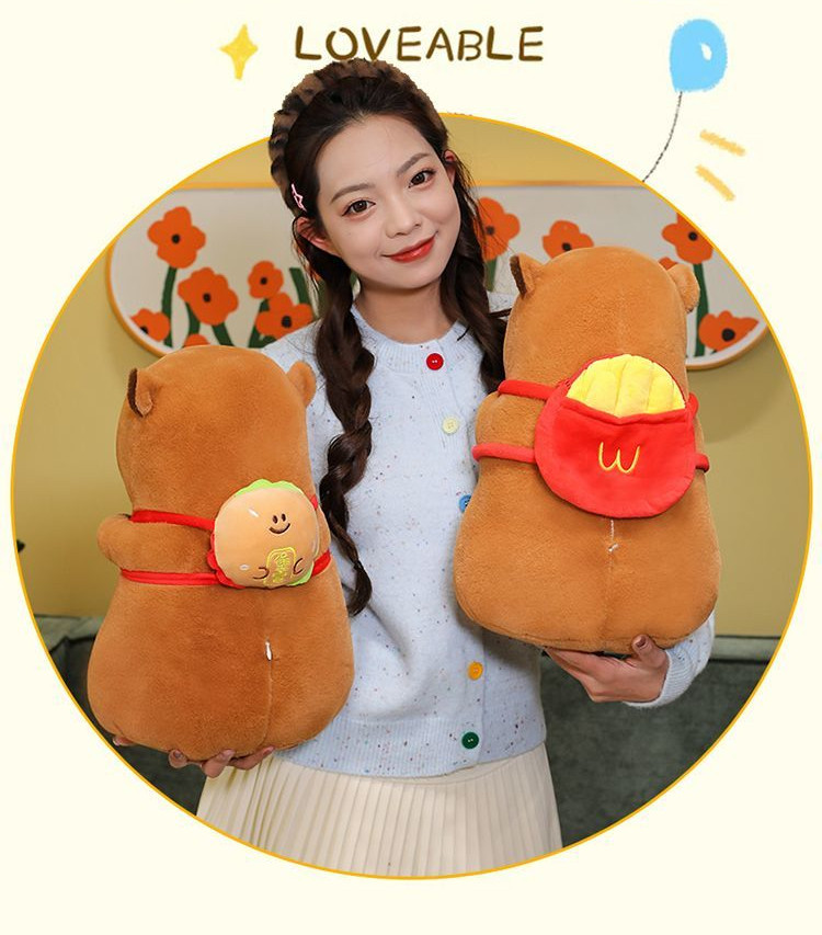 Kapibara Balala Plush Toy Capybara Backpack Bread Mouse Doll Groundhog ...