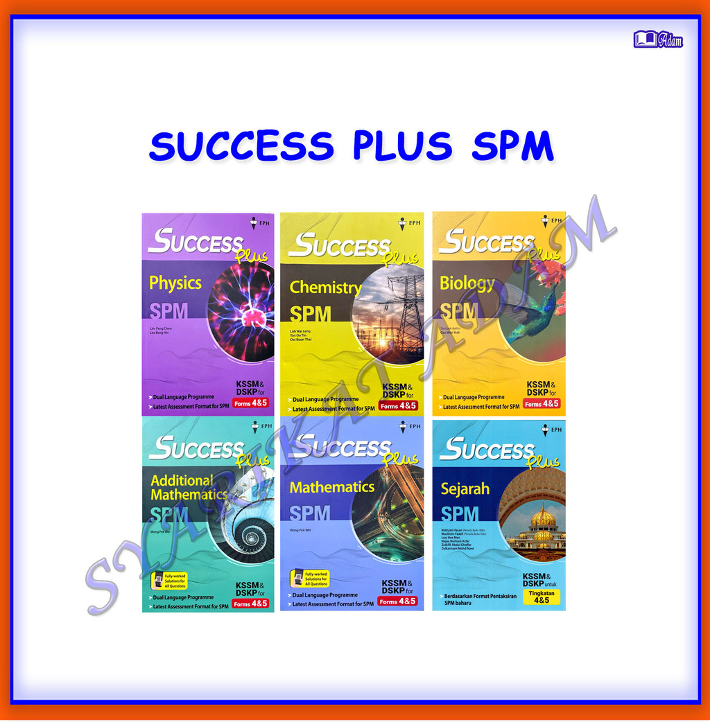 [ADM] BUKU RUJUKAN SPM : SUCCESS PLUS TINGKATAN 4 & 5 | Shopee Malaysia