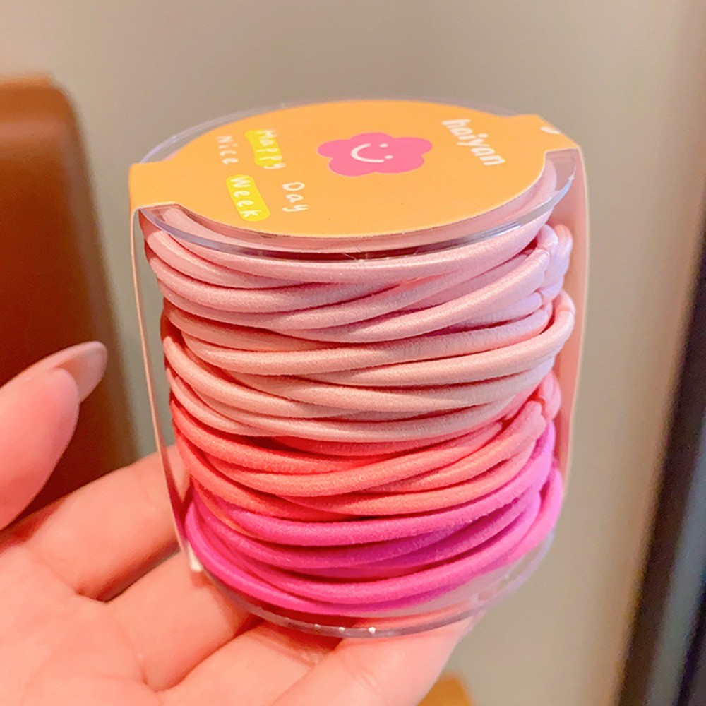 Bear Leader 48 Piece Set Korean Version Color Elastic Hair Tie Color ...