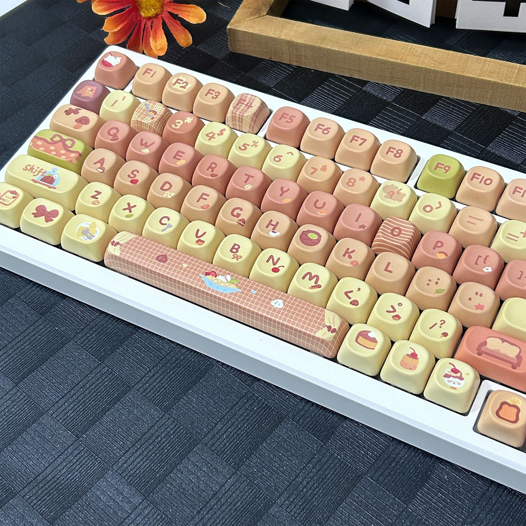 Coco Chocolate Keycap MOA Profile 120+ Keys PBT Dye Sublimation MAD 68 ...