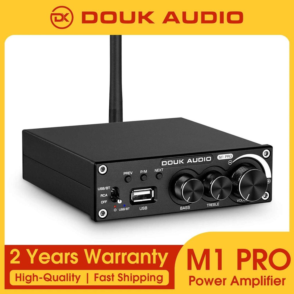 Douk Audio M1 PRO HiFi Bluetooth 5.0 Stereo TDA7498E Power Amplifier ...