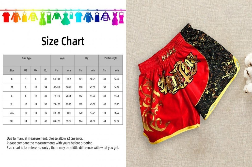 BUR_ Boxing Fight Shorts Traditional Muay Thai Design Shorts Muay Thai ...