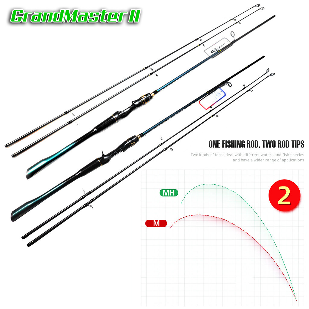KFT RollFish Grandmaster ii Fishing rod Spinning Baitcasting BC Casting ...