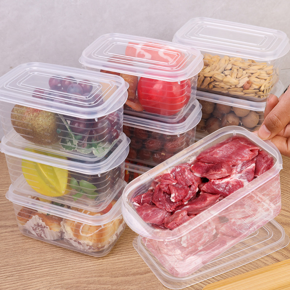 400/900/1600ml Plastic Sealing Food Storage Box - Leakproof Vegetable ...
