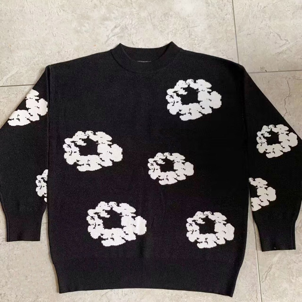 2024 New Men's Vintage Knitwear Y2K Stars Graphic Sweaters Winter ...