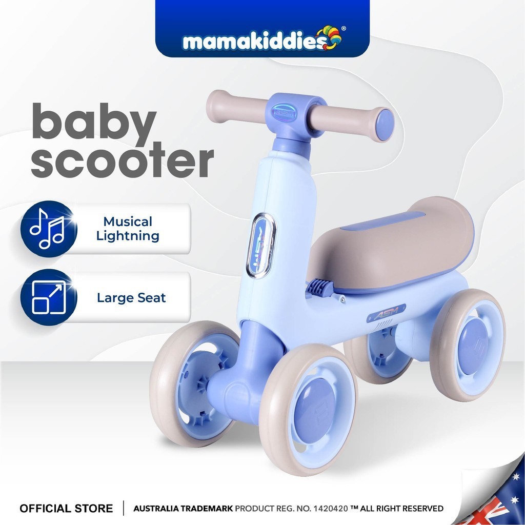 Mamakiddies Kids Scooter Casual Mini Toddler Bike Musical Kids Bicycle ...