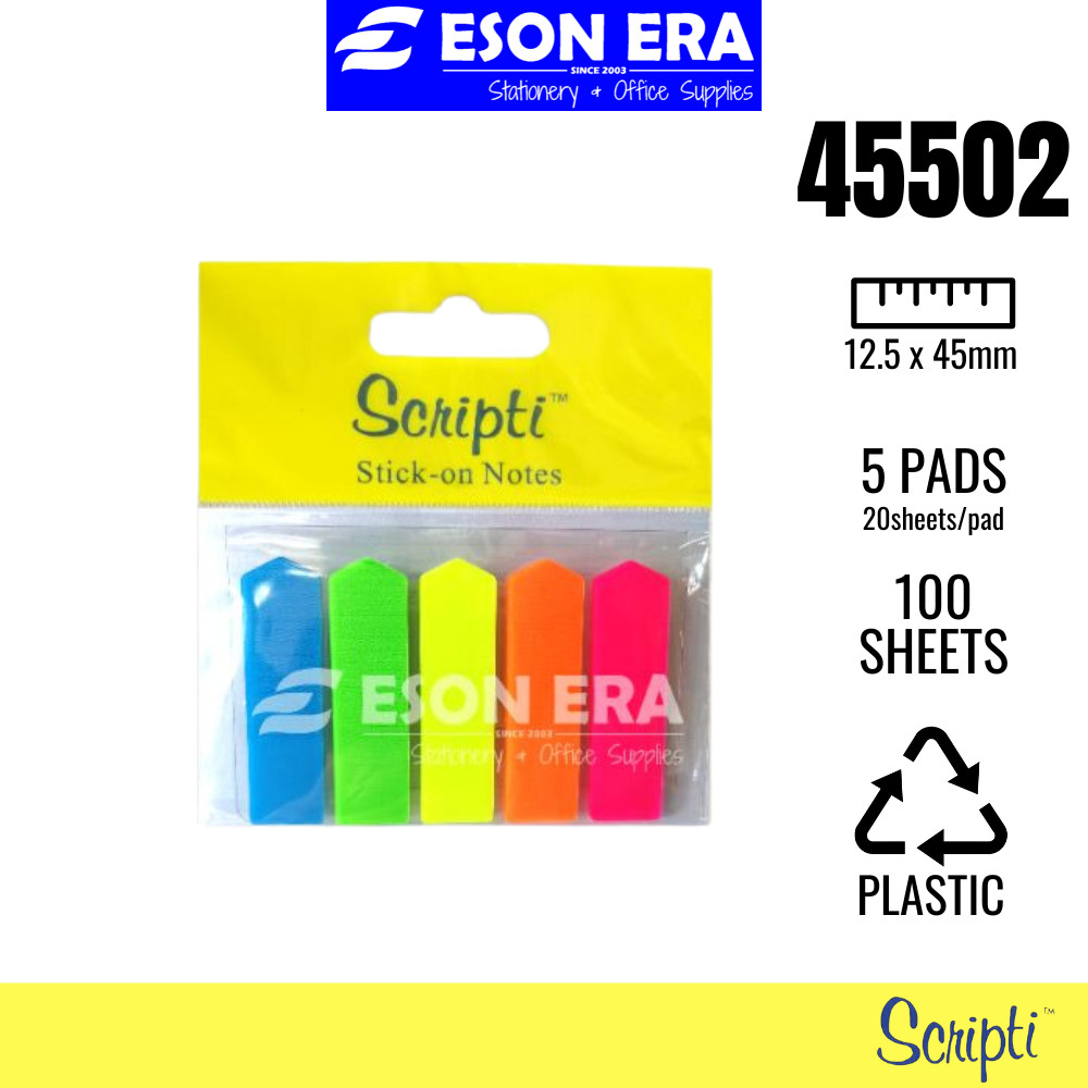 Scripti Stick-on Notes 45502 Stiker Tanda | Shopee Malaysia