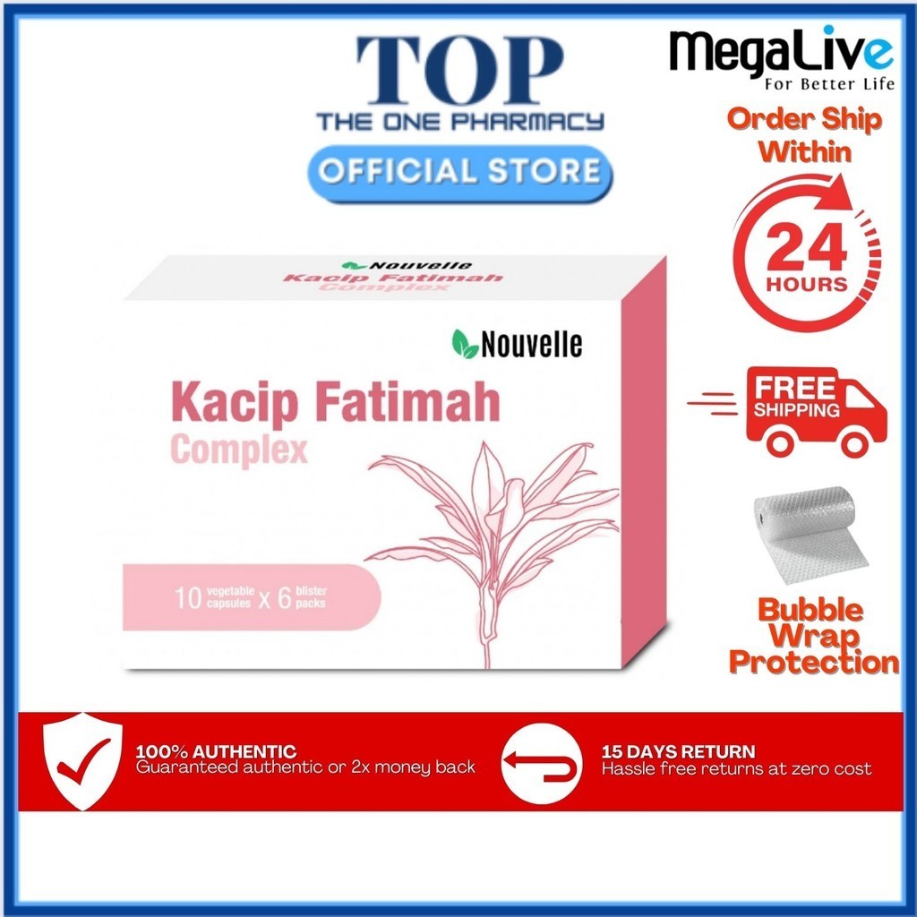Nouvelle Kacip Fatimah Complex - 10 veg capsules x 6 blister packs ...