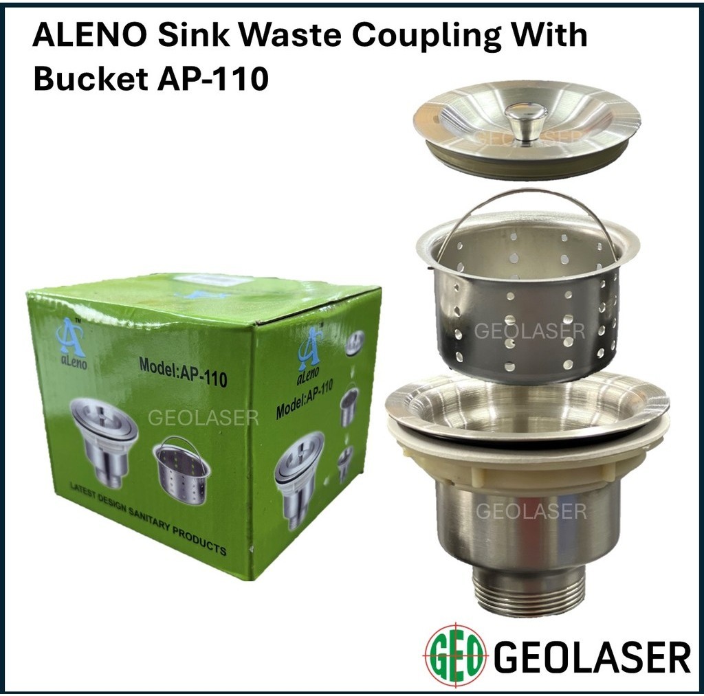 ALENO ss304 Sink Waste Coupling With Bucket AP-110 | Shopee Malaysia