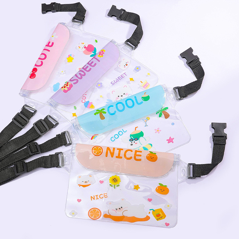 Songkran Cartoon Waterproof Waist Bag Sanrio Kuromi Mobile Phone ...