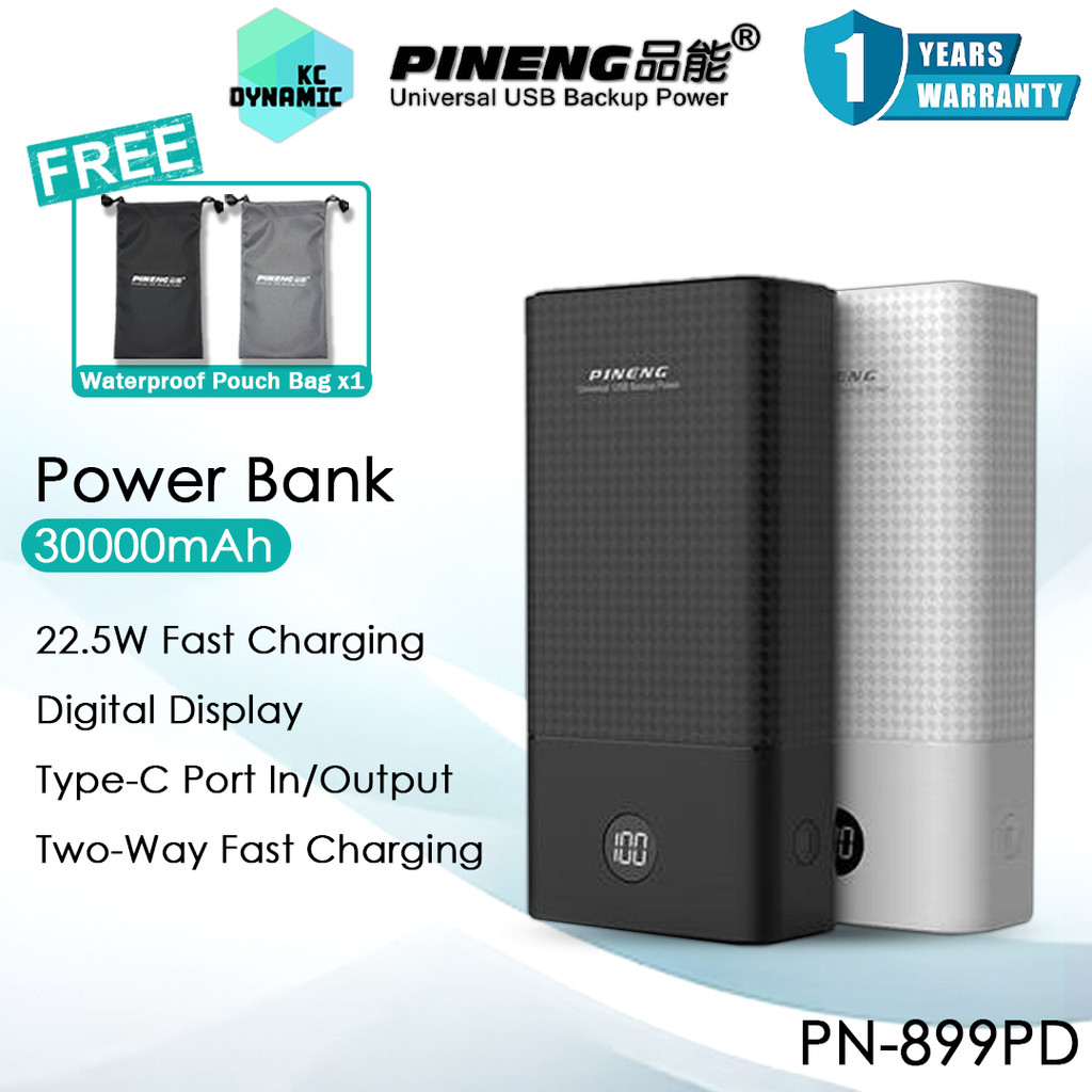 Pineng PN-899 30000mAh Powerbank 22.5W Fast Charging Power Bank Pineng ...