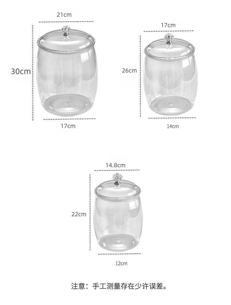 Ready Stock Transparent Airtight Bucket Insect Proof Wide Mouth ...