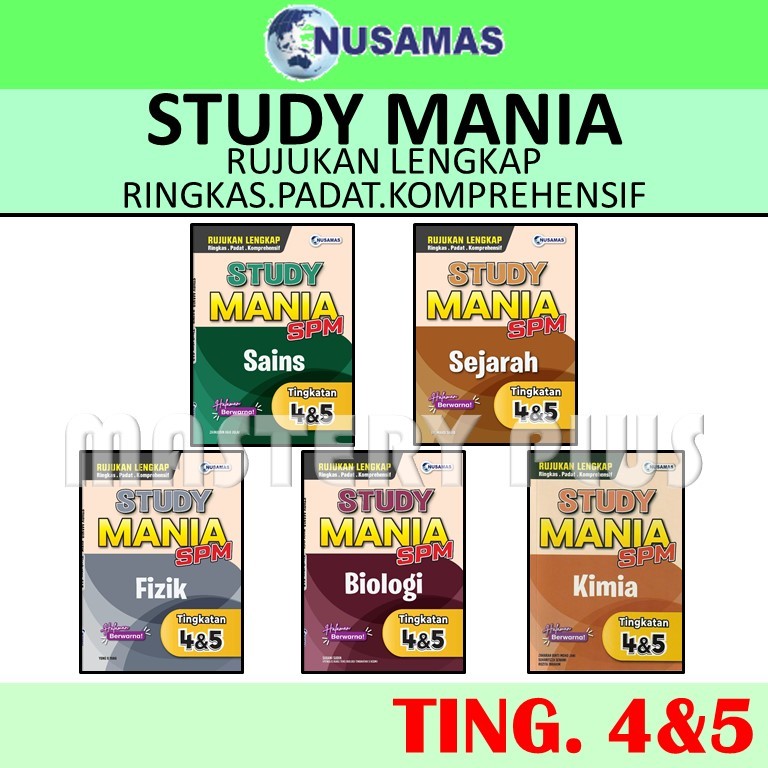 STUDY MANIA TINGKATAN 4.5 - SAINS | SEJARAH - RUJUKAN LENGKAP - RINGKAS . PADAT . KOMPREHENSIF ...