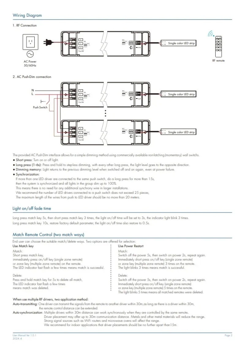 DC12/24V LPV-150RF-12/LPV-150RF-24 for Led Strip Light/Modules 150W RF ...