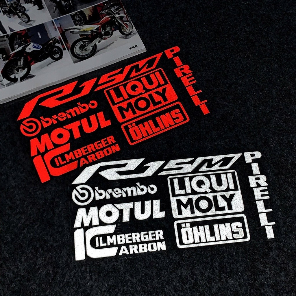 Motorcycle Sticker Set Racing Scooter Body Helmet Decoration Decal ...