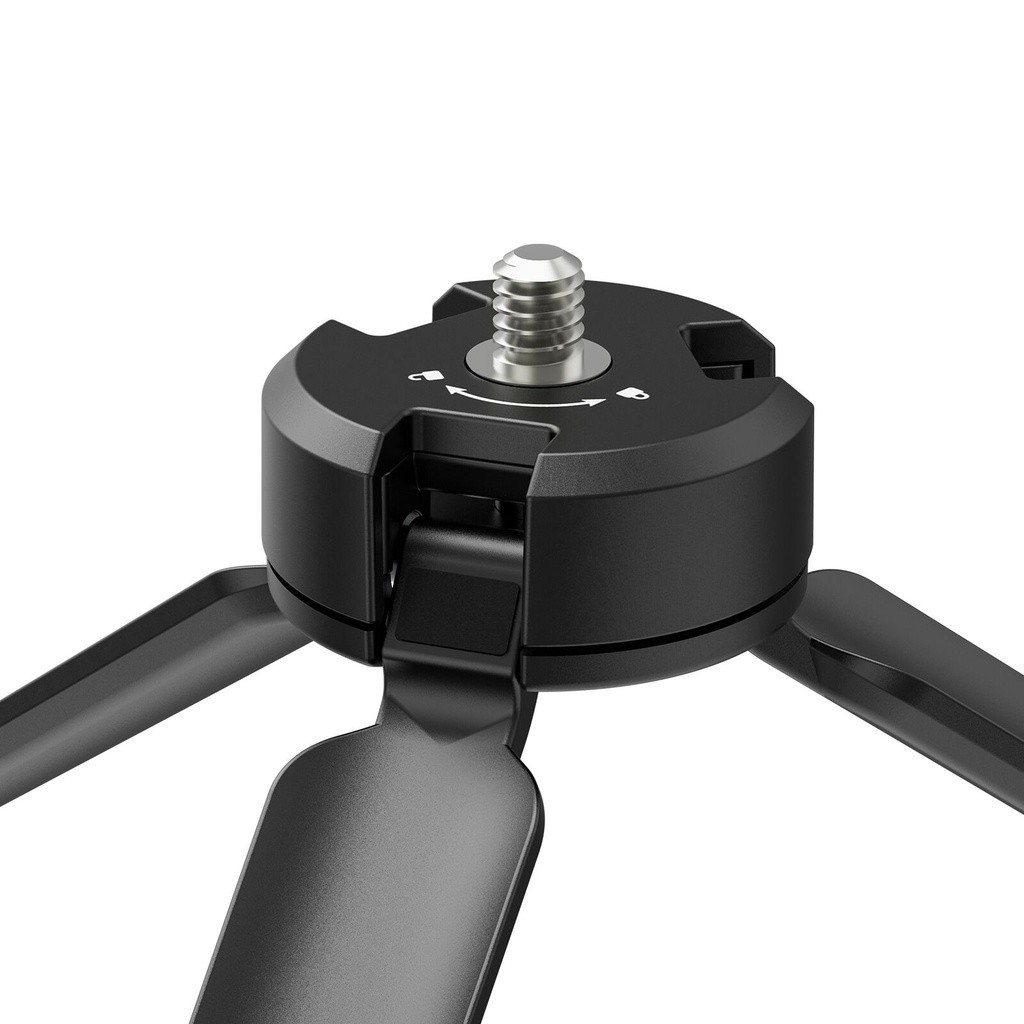 TELESIN 1/4 Screw Foldable Aluminum Alloy Tripod with Hand Strap For ...