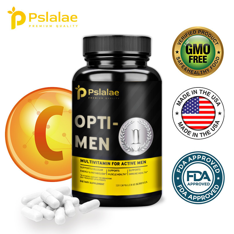 Pslalae Opti - Men's, Vitamin C, Zinc & Vitamins D, E, B12 Men's Daily ...