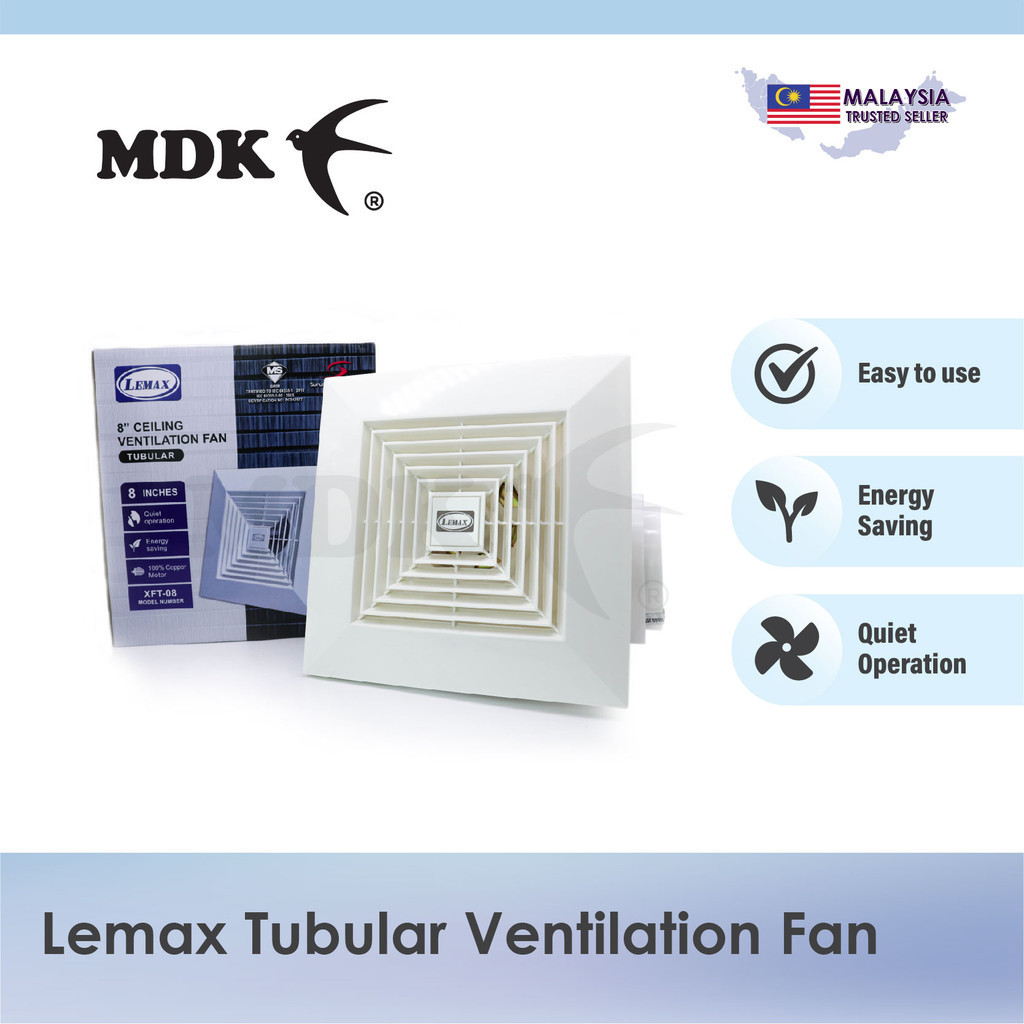 Lemax Ventilation Fan 8" (4" fitting) | Shopee Malaysia