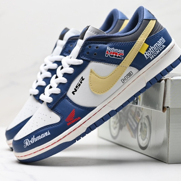 Nike SB Dunk Low Blue White Racing Suit Low Casual Sneakers | Shopee ...