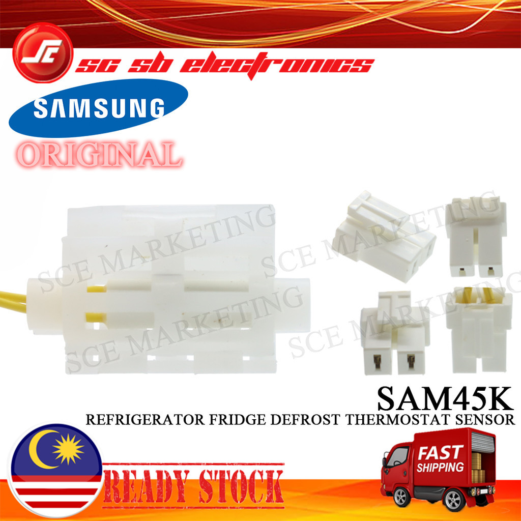 SAMSUNG ORIGINAL REFRIGERATOR FRIDGE DEFROST THERMOSTAT SENSOR W CASING ...