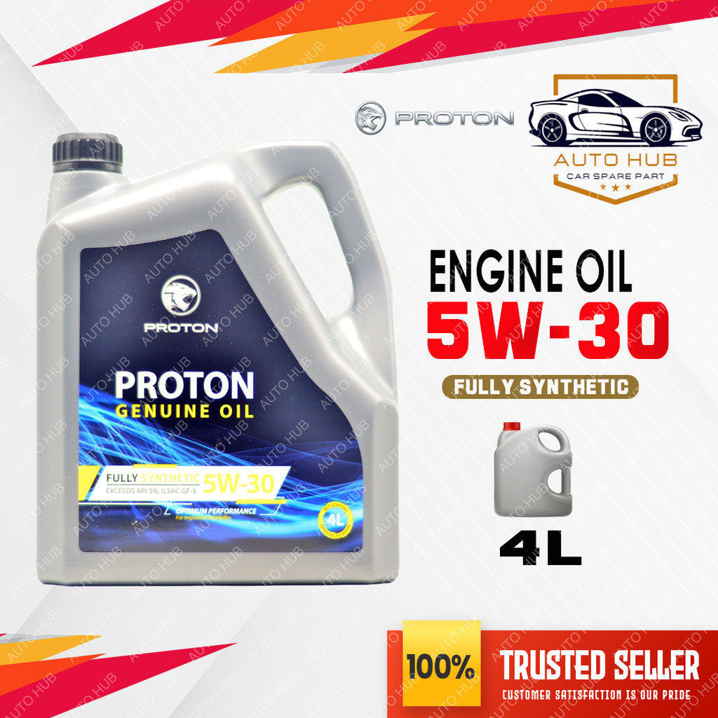Proton Engine Oil 5w30 Minyak Hitam Kereta Wira Saga Persona Waja X50 ...