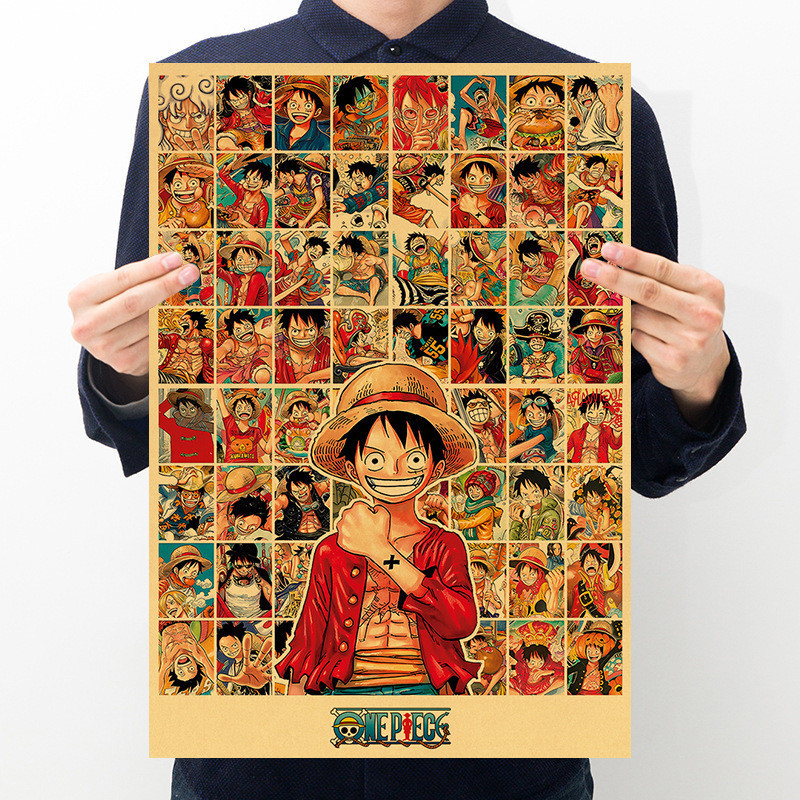 Anime One Piece Character Collection Poster Luffy Gear 5 Zoro Nami ...