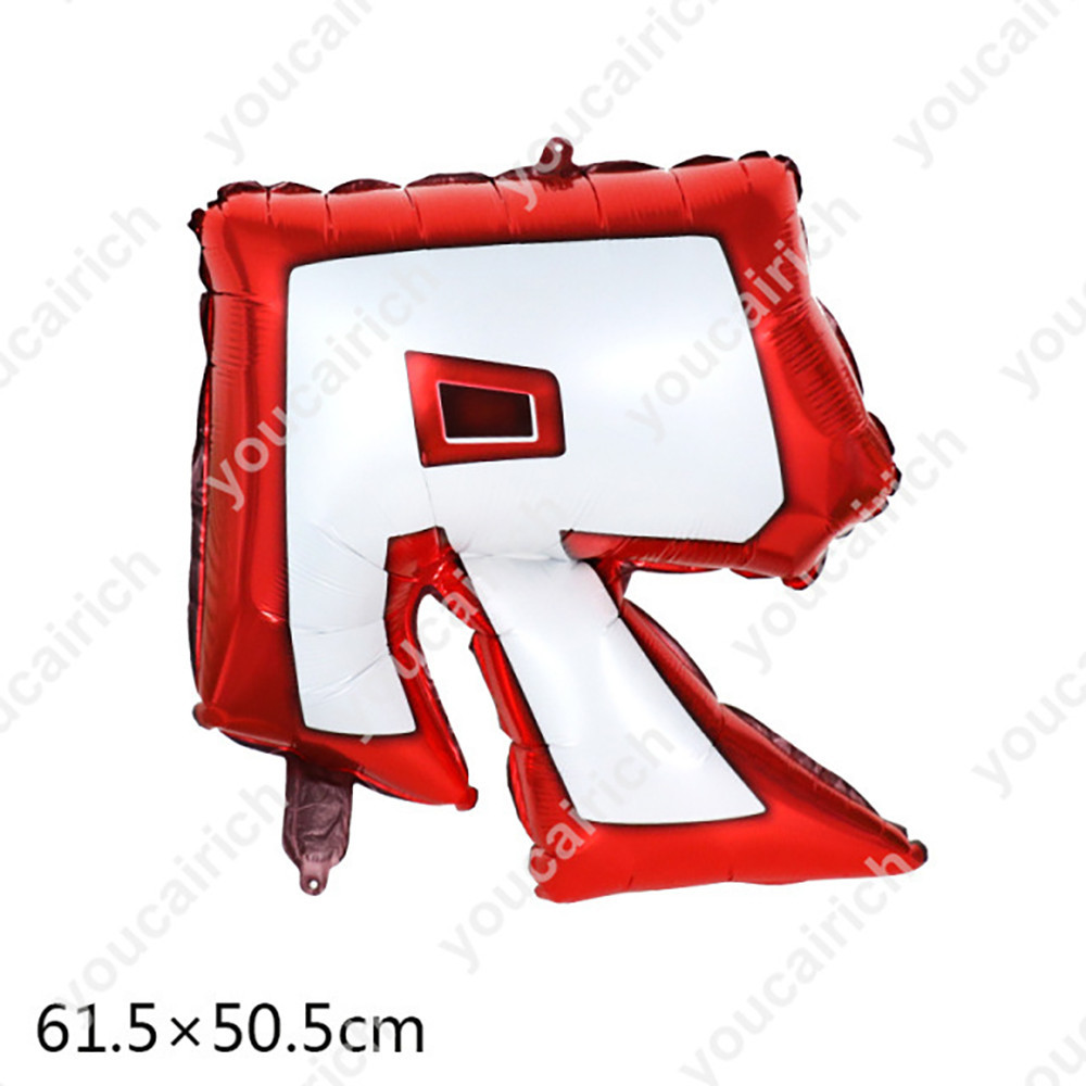 Roblox Theme Kids Birthday Party Decorations Game Robx Foil Balloon ...