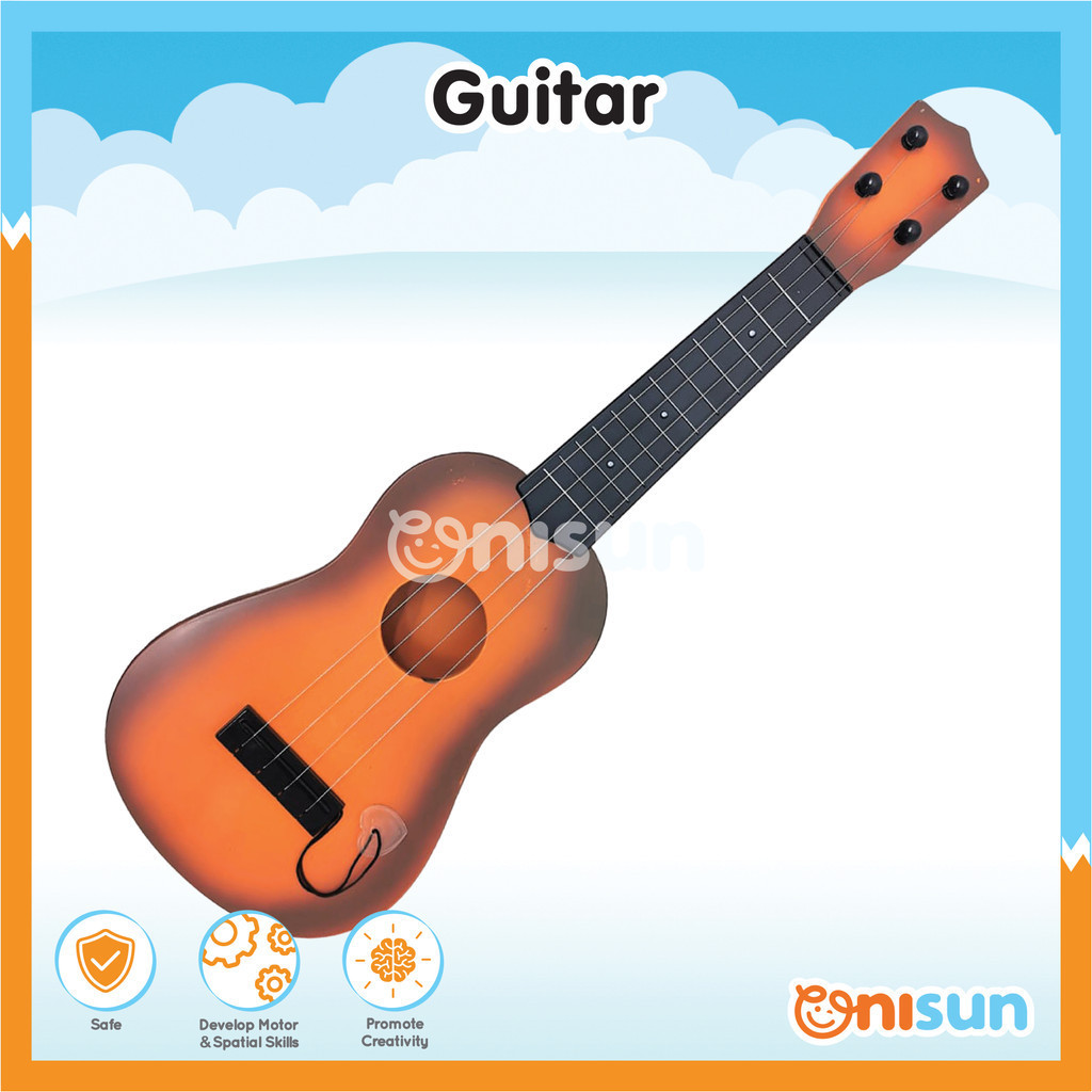 Kid's Play Guitar! Musical Toy Early Learning (Mainan Gitar) | Shopee ...