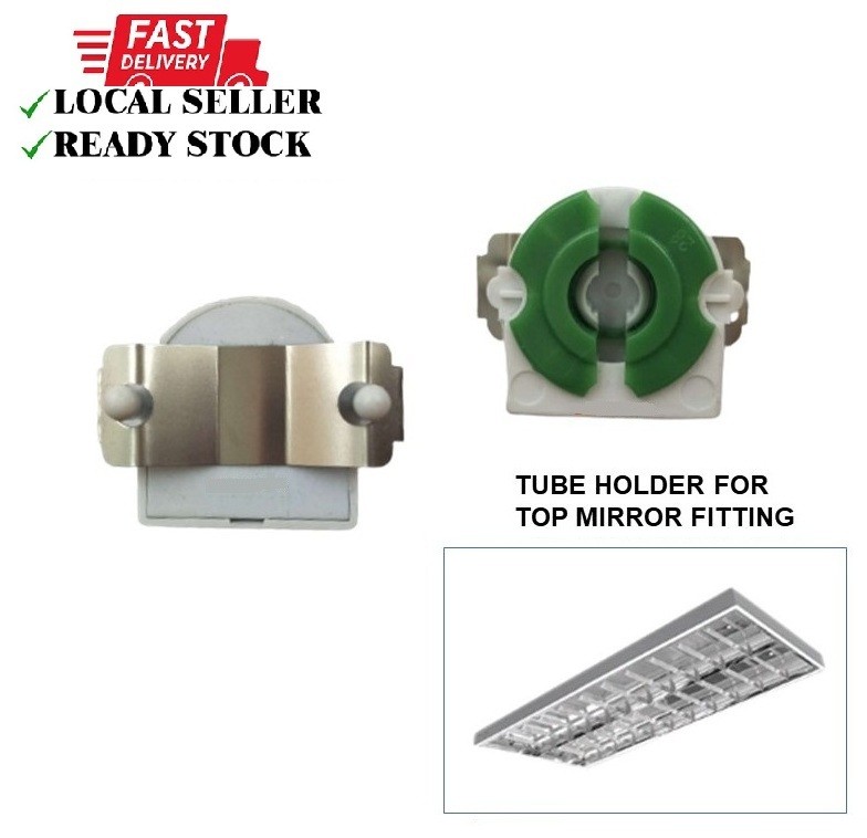 T5 Top Mirror Fitting Fluorescent LED Tube Holder | Shopee Malaysia