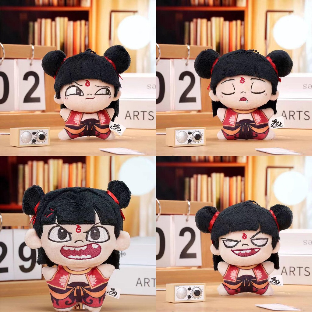 Nezha Plush Fun Doll Keychain Adorable Movie Character For Merchandise ...