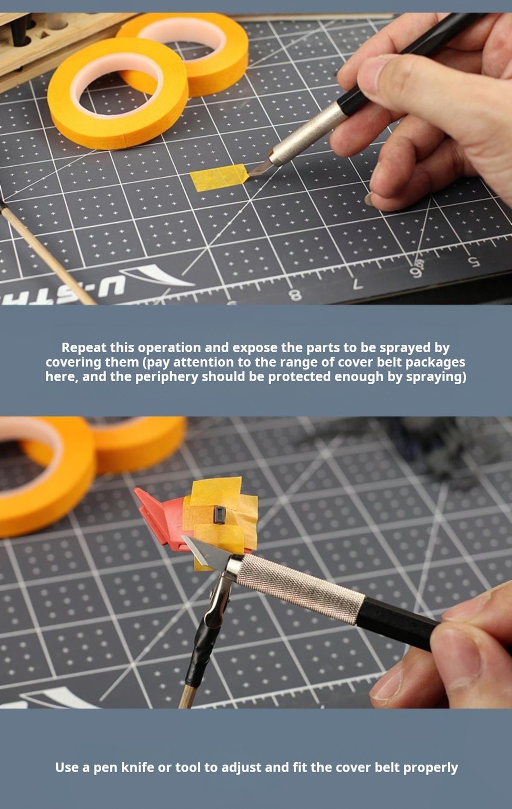 18m Masking Tape Set Separation Color USTAR 2mm 50mm for Painting ...