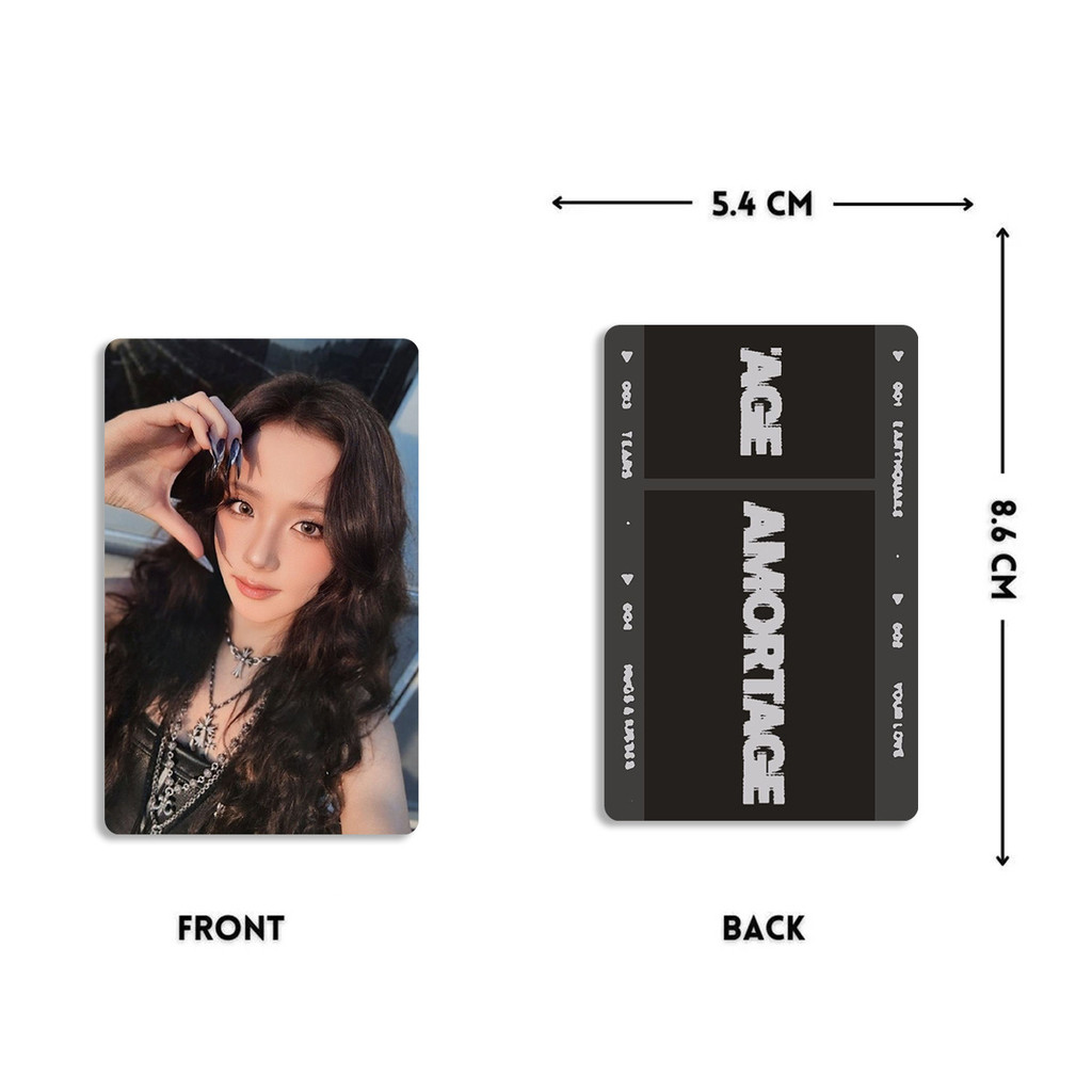 Kpop BLACKPINK JISOO SOLO CHULO2 AMORTAG Black Edition Small Card K4 ...