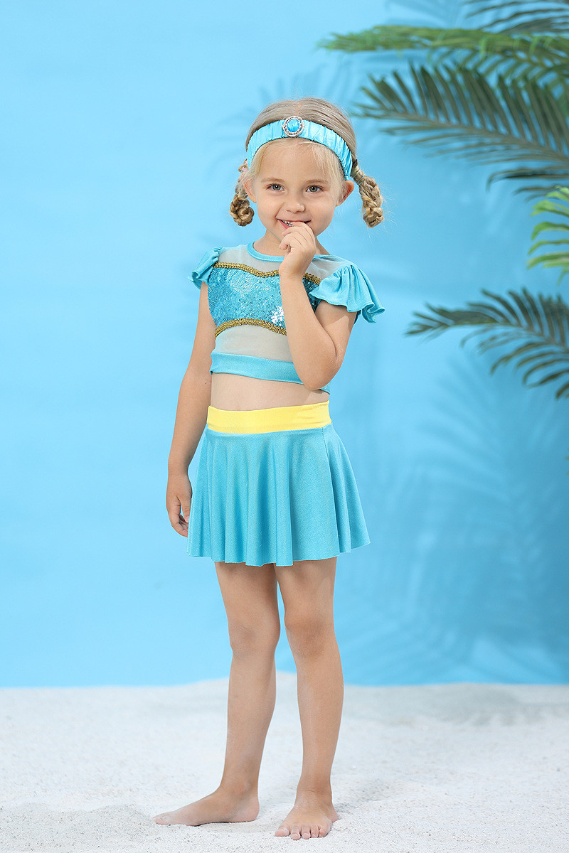 Disney Elsa Anna Moana Snow White Aurora Princess Swimsuit Set for Kids ...