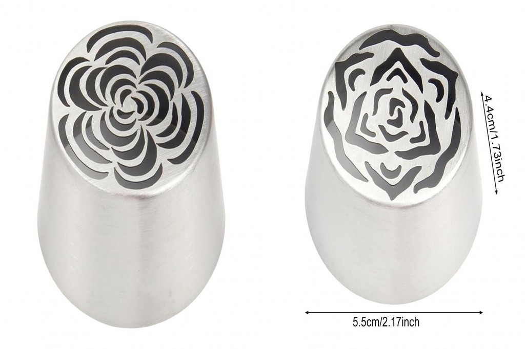 pe Flower Bud Piping Nozzles Flower Frosting Tips Set for Cake ...