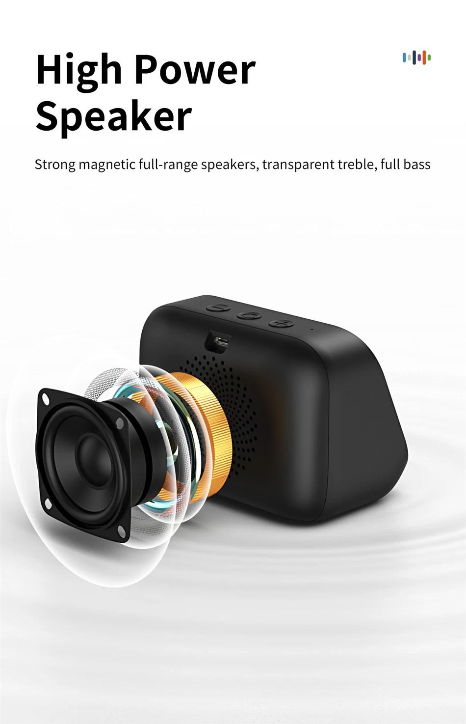 Lntelligent Large-Screen Bluetooth Speaker Clock with Bluetooth Screen ...